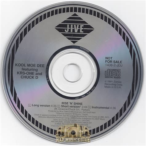 Kool Moe Dee Rise N Shine Single Cd Rap Music Guide