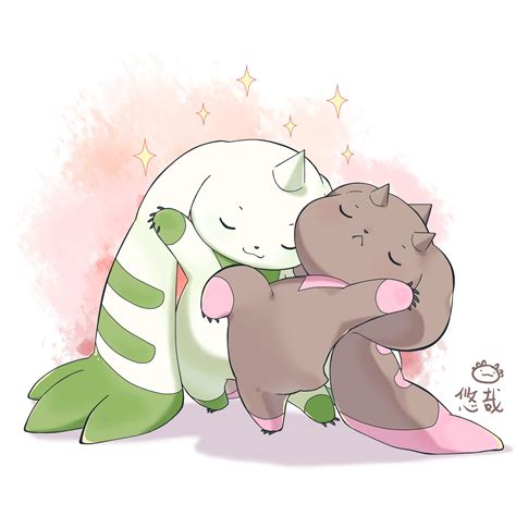 Terriermon And Lopmon Digimon Drawn By Youzaiyouzai Danbooru