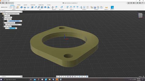 need help creating a chamfer tool path to 115 on this exhaust flange