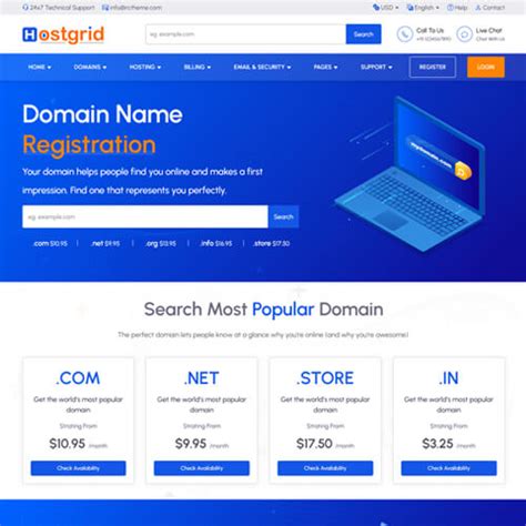 Hostgrid Whmcs Theme Elevate Your Hosting Business With Sleek Design