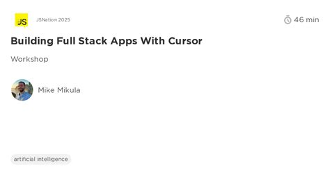 Building Full Stack Apps With Cursor