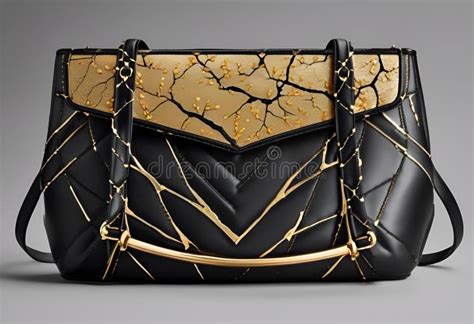 Black And Gold Accent Purse