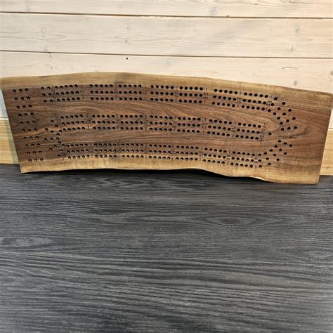Rustic Cribbage Board Etsy