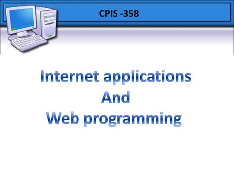 Internet Applications And Web Programming Pdf