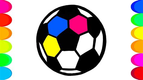 როგორ დავხატოთ ფეხბურთის ბურთი Youtube