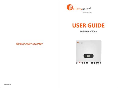 Felicity Solar Inverter Ivgm5048 User Manual 5kw Dual Mppt Guide