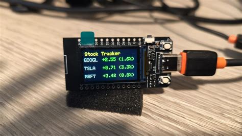 how i built a stock tracker with the lilygo t display esp32