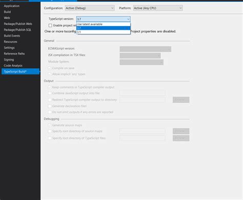 C Project Specifies Typescript Version 28 But A Matching Compiler