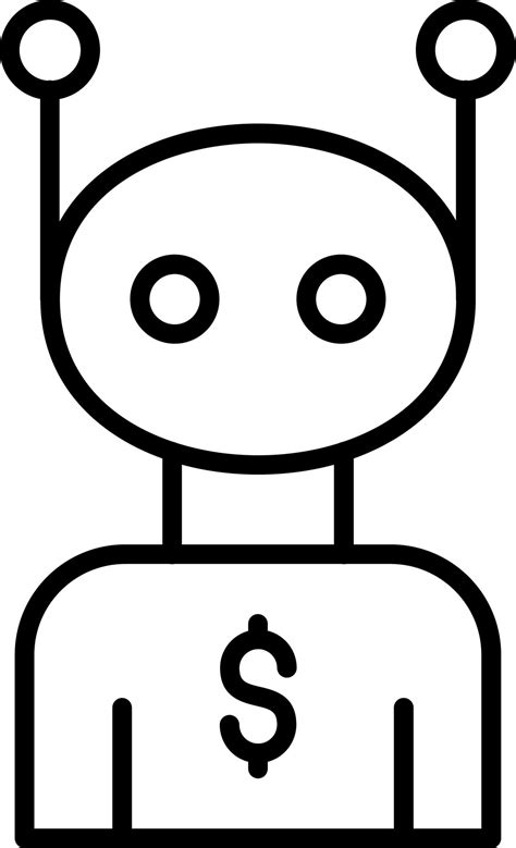 Robot Advisor Icon Style 20879452 Vector Art At Vecteezy