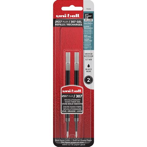 Uni Ball 207 Plus Gel Rollerball Pen Refills 070 Mm Point Black
