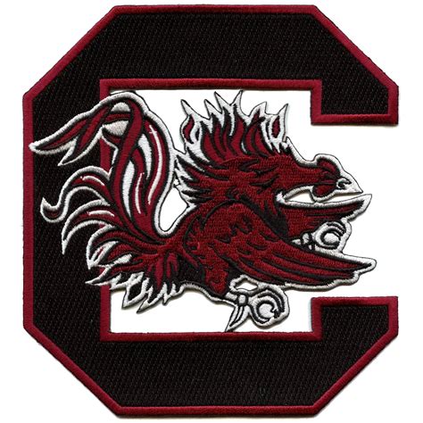 South Carolina Gamecocks Logo Large Iron On Patch Patch Collection