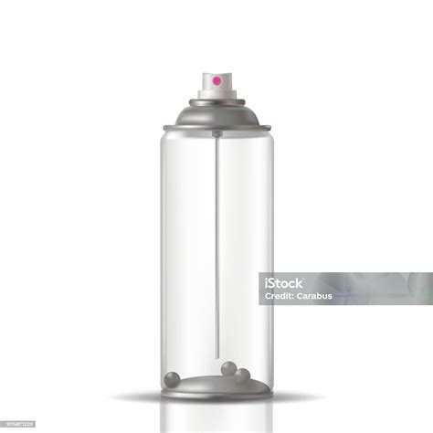 에 어로 졸 스프레이 수 있습니다 흰색 배경에서 벡터 일러스트 레이 션 3차원 형태에 대한 스톡 벡터 아트 및 기타 이미지