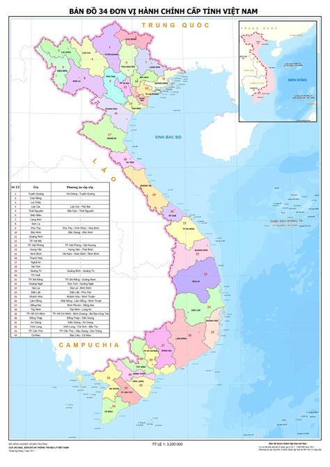 Bản đồ chi tiết 34 tỉnh, thành mới của Việt Nam