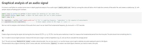 Solved Graphical Analysis Of An Audio Signal Sample Values Chegg