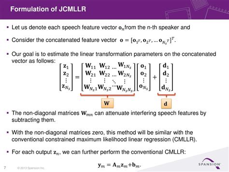 PPT Joint Constrained Maximum Likelihood Linear Regression For Overlapping Speech Recognition