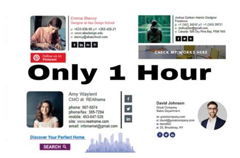 Create Html Email Signatures Or Clickable Signature In 1 Hour By