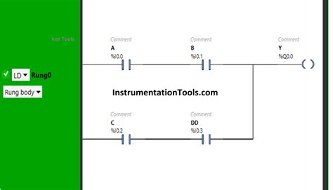 Create Ladder Diagram From Boolean Logic