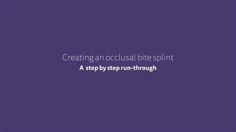 Bite Splint Module Exocad Bite Splint Module Exocad