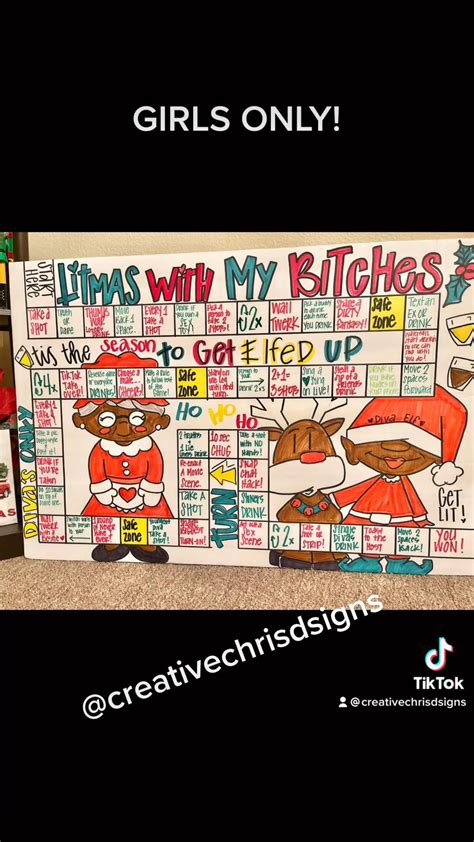 Litmas With My Bitches Holiday Drinking Game Artofit