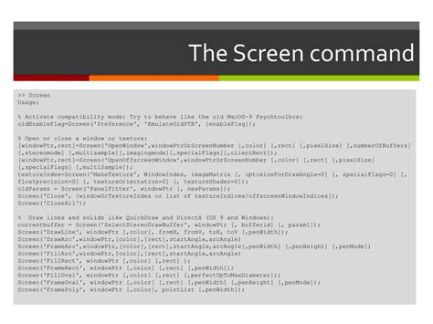 Ppt Introduction To Psychtoolbox In Matlab Powerpoint Presentation Free Download Id2097230
