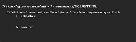 Solved The Following Concepts Are Related To The Phenomenon