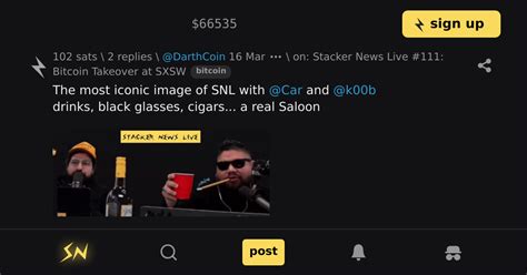 Reply On Stacker News Live 111 Bitcoin Takeover At Sxsw Stacker News ~bitcoin