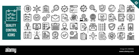 Icon Set Icon Collection Editable Stroke Vector Illustration Stock Vector Image Art Alamy