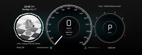 UX UI Design Of Digital Instrument Cluster Behance