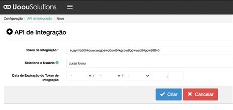 Criando Um Token Para Api De Integração Uoou Solutions Developer Portal