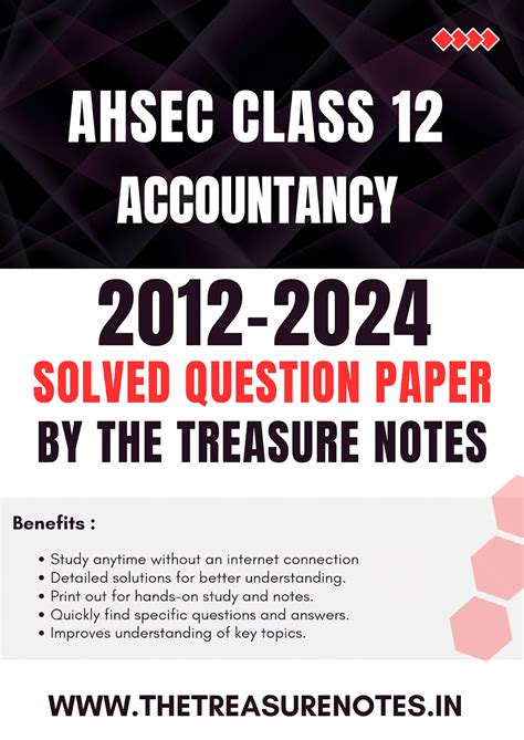 Ahsec Class 12 Accountancy Important Questions 2025 Accountancy Question Banks