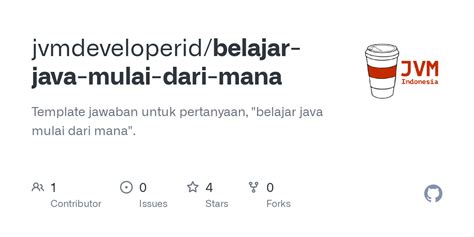 github jvmdeveloperid belajar java mulai dari mana template jawaban