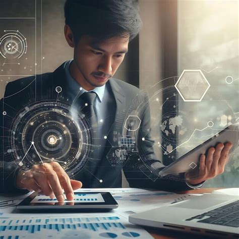 Premium Photo Technology Internet Banking Digital Transaction Network Concept Ai Generated