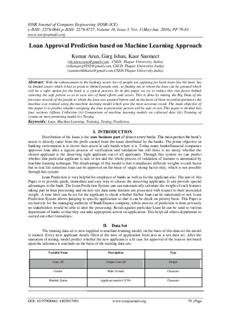 Pdf Loan Approval Prediction Based On Machine Learning Approach