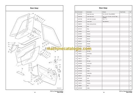Bobcat T3571 T3571l Telehandler Parts Manual Machine Catalogic