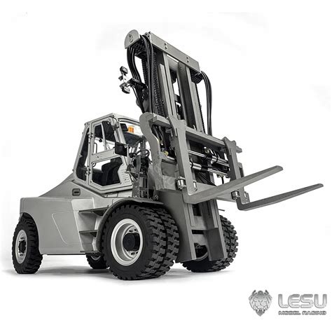 lesu 1 14 중형 rc 유압 지게차 키트 ld160s 무선 제어 트럭 전기 엔지니어링 차량 모델 장난감 th21886