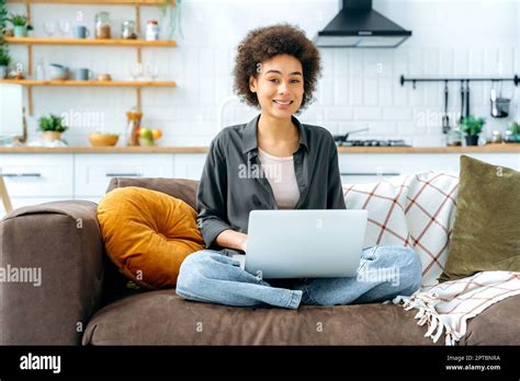 Positive Lovely Stylish Young Woman African American Student