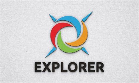 Circular Compass Direction Navigation Explorer Adventure Logo Template