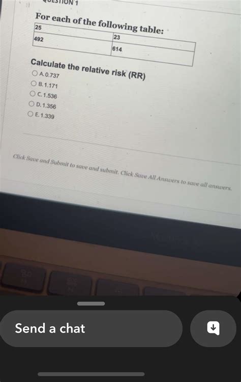 solved for each of the following table calculate the