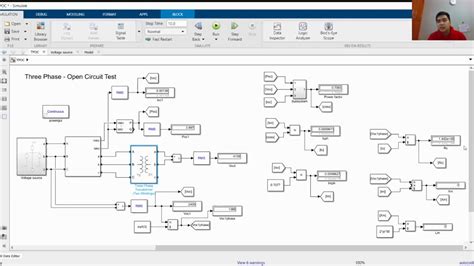 Three Phase Transformer Matlab Short Circuit Test And Open Circuit Test Youtube