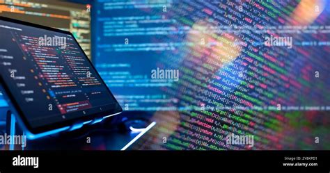 Programming Code Abstract Screen Of Software Developer Stock Photo Alamy