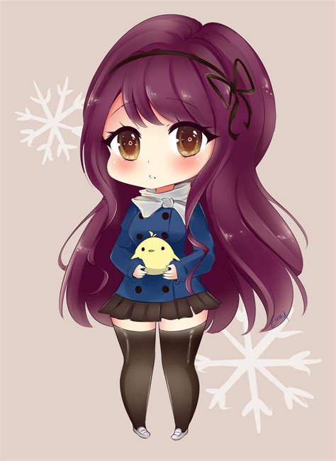 Winter Wine Chibi By Theoneeyedghoul On Deviantart