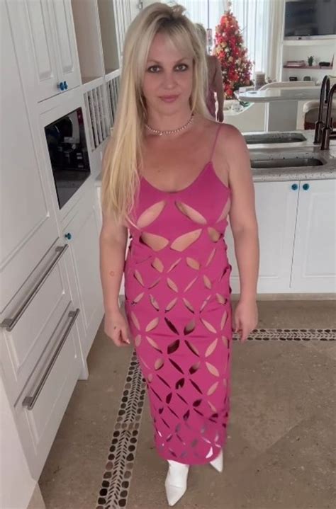 Britney Spears Grabs Boobs As She Ditches Underwear In Completely