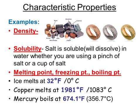 Characteristic Property Examples