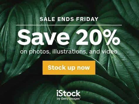 20 Off Istock Promo Code On Credits Till 30th Nov 2018 At Istockphoto