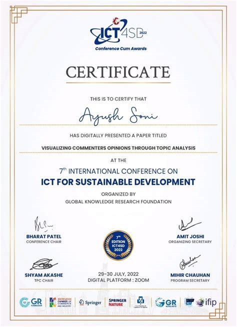 Ayush Soni On Linkedin Published Conference Scopusindexed