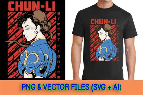 Chun Li Digital Download Design In Svgpngai Formats Etsy