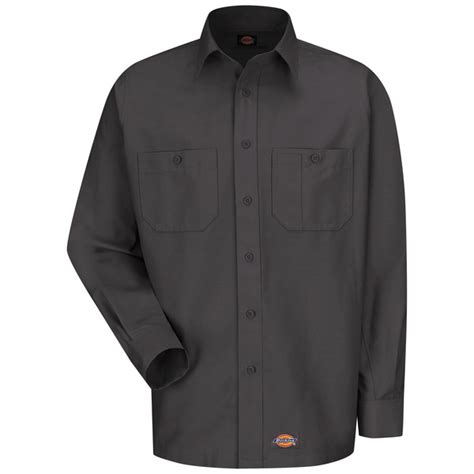 Dickies B2b Mens Canvas Long Sleeve Work Shirt Sinnett Facility Services