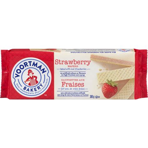 Voortman Wafers Strawberry Ea300g