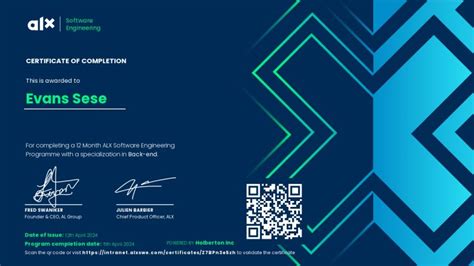 evans sese on linkedin alxgrad softwareengineering learningjourney