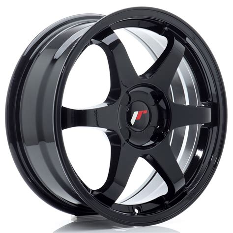 Jr Wheels Jr3 17x7 Et20 42 4h Blank Gloss Black Alufelgehr